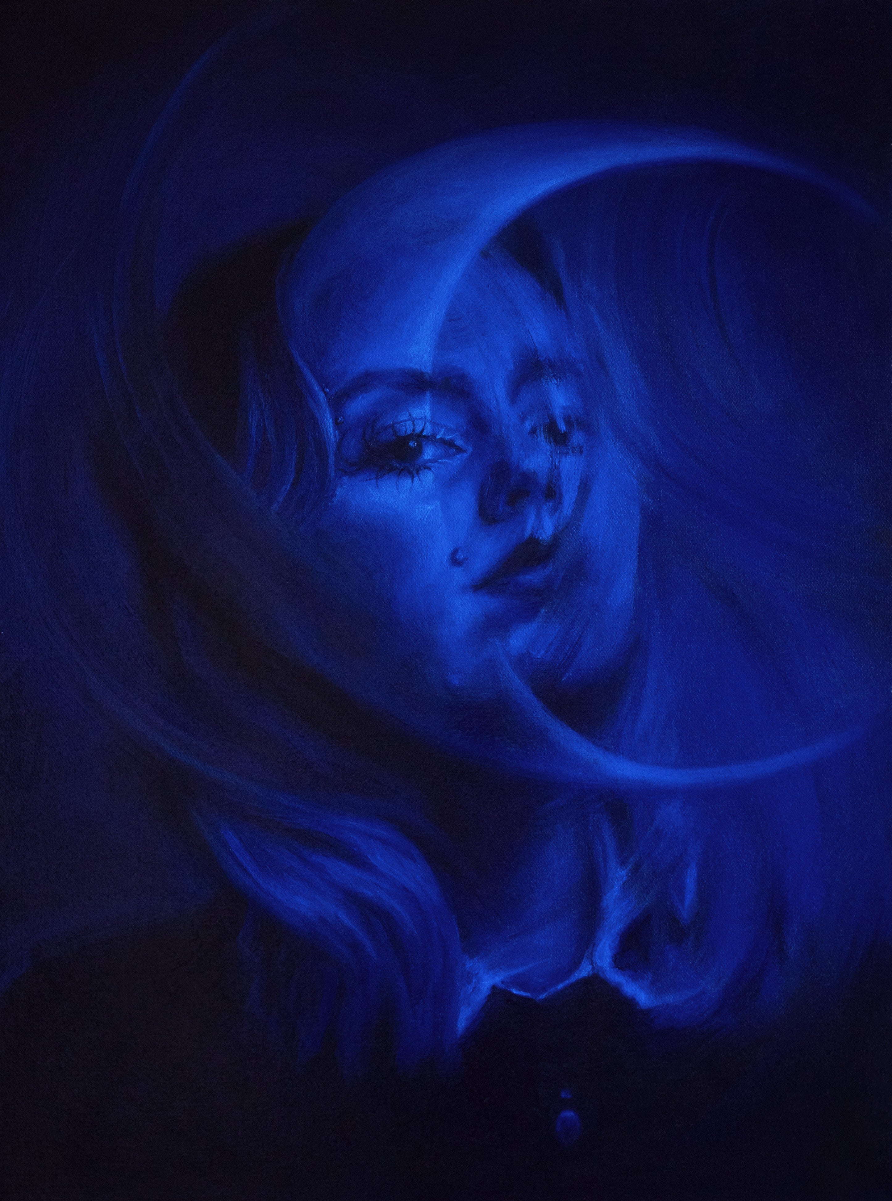 Into The Blue Moon - Original - – lauren_cutts